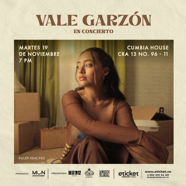 VALE GARZON : CUMBIA HOUSE : BOGOTÁ : Información del evento - Compra ...