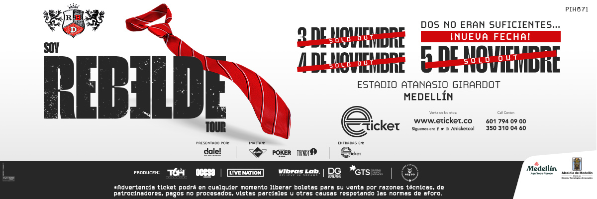 RBD SOY REBELDE TOUR 2023 : Estadio Atanasio Girardot : MEDELLÍN ...