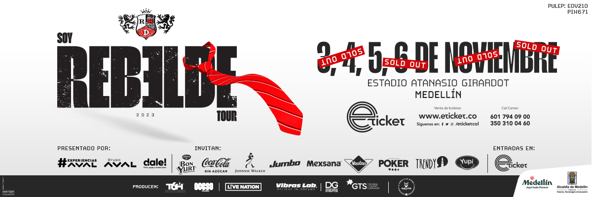 REBELDE. Información de próximas fechas y presentaciones. Compra tus ...